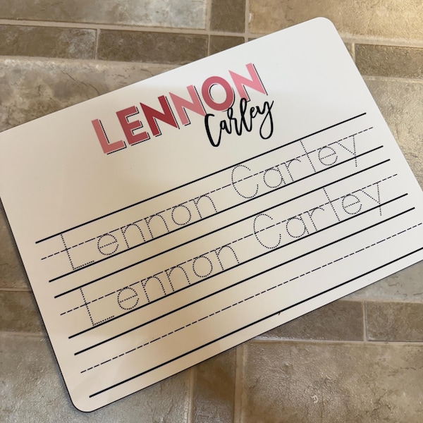 Name Tracing Sign, Kids Personalized Tracing Board, Name Tracing Board ...