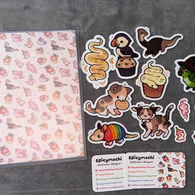 Holographic Cupcake Snake Sticker / Cup-snake Sticker / Cute Ball ...