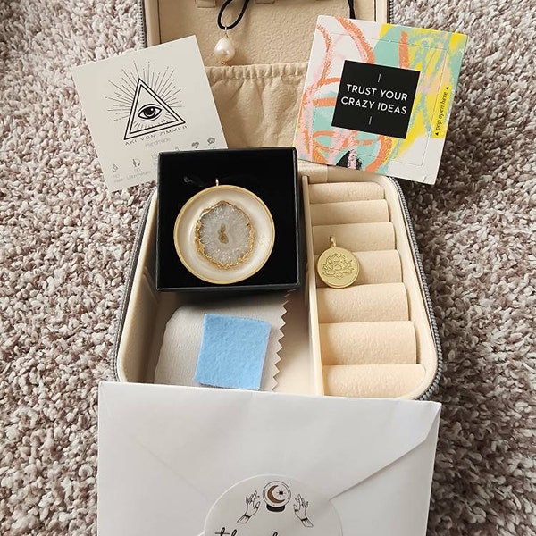 Extremely Powerful 5G EMF Orgonite Protection Necklace, Solar Quartz ...