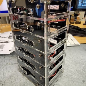 C4labs Bramble 4 or 6 Stack Cluster Case With Fans for Raspberry Pi5 ...