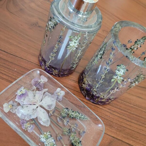 Resin Trinket Tray With Snowflakes, Custom Blue White Resin Rolling ...