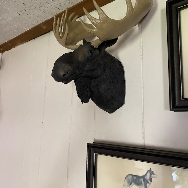Moose Wall Art - Animal - Wall Mount- 3D Printed - Multiple Colours ...
