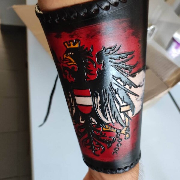 Real Leather Side Quiver With Phoenix Motif / Archer Equipment ...