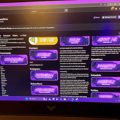 Animated RED Twitch Overlay Package Minimal Red Twitch Theme Red Stream ...