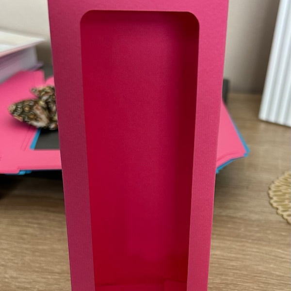 7.45" Tall Box Template, Tall Window Box, Box With Handle Template ...