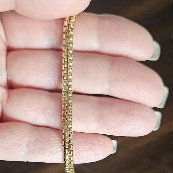 Solid 14K Gold Franco Box Chain 1.5mm 2mm 2.3mm 2.5mm 3mm 4mm 7mm, Mens ...