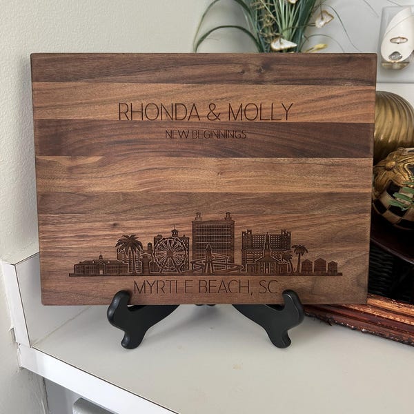 Chicago Skyline Coasters, Personalized Illinois Decor, Custom Cityscape ...