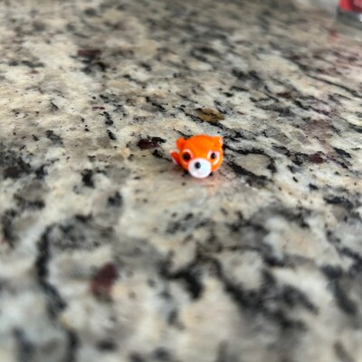 Glass Figurines Tiny Fox Figurine Miniature Fox Sculpture Sleeping Fox ...