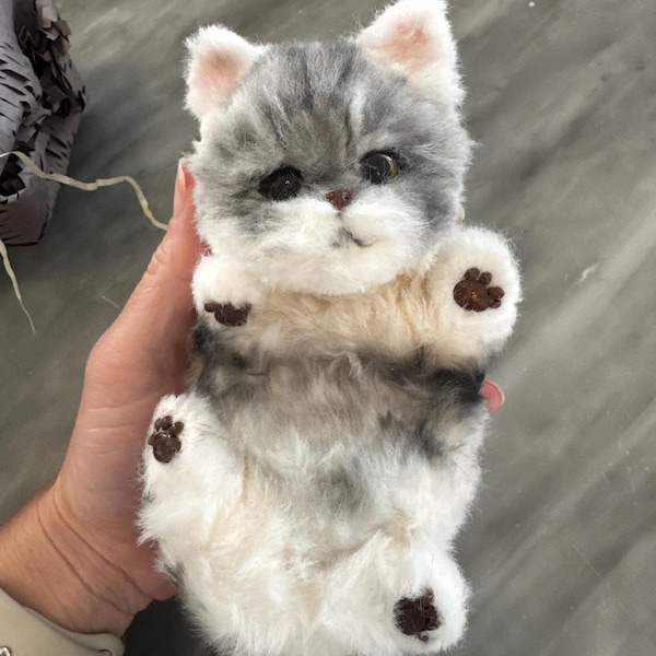 Custom Cat Plush Realistic Kitten Toy Personalized Stuffed Animal ...