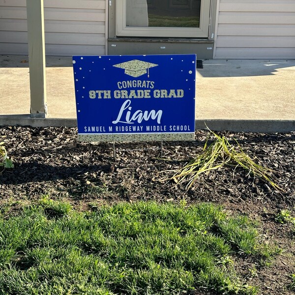 Graduation Yard Sign, Class of 2020 Lawn Sign, FREE SHIPPING, High ...