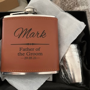 Personalised Wedding Hip Flask Set With Free Engraving 6 | Etsy UK