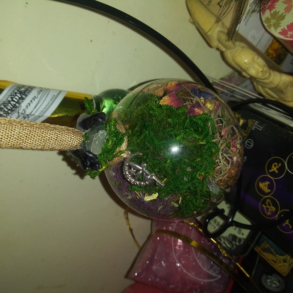 Moon Fairy Witch Ball | Protection Witches Ball | Cottagecore Decor ...