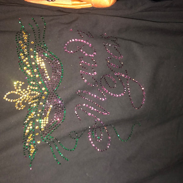 Wicked Halloween Holiday Rhinestone V Neck Long Sleeve Womens Bling ...