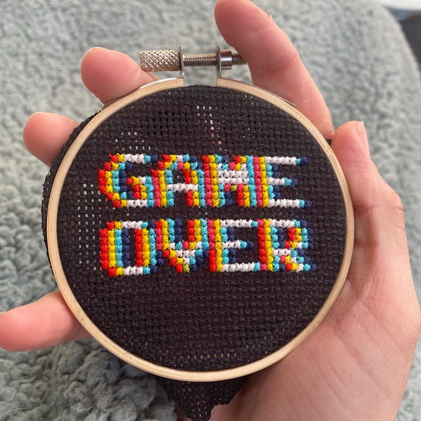 Game Over 4-in-1 Cross Stitch Pattern - Etsy