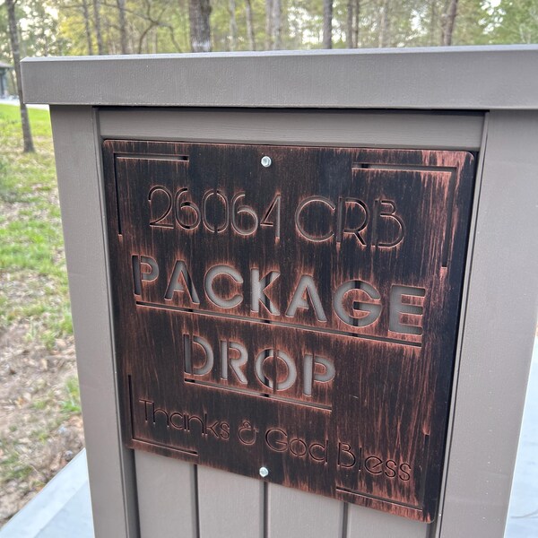 Personalized Metal Address Sign, Modern Address Sign With Stakes ...