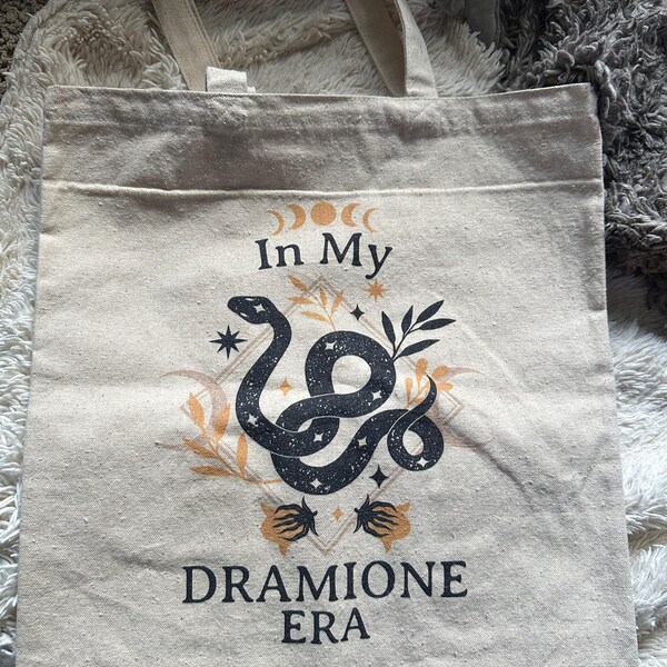 Dramione Cotton Canvas Tote Bag, Manacled Fan Gift, Fanfiction Reading ...