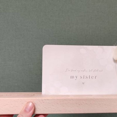 Card and Dried Flower Holder 10 Cm. Card Holder With Space for Dried ...