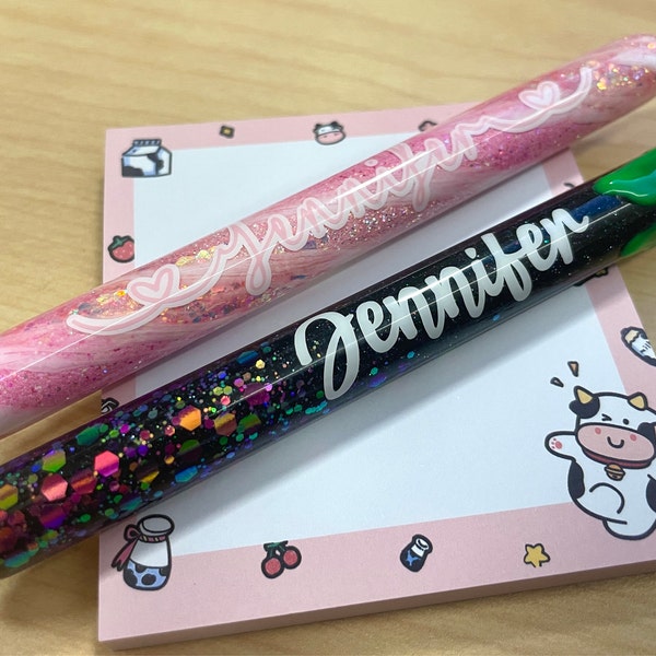 Pastel Glitter Pen: Milky Way Swirl, Handmade, Refillable Inkjoy Pen - Etsy