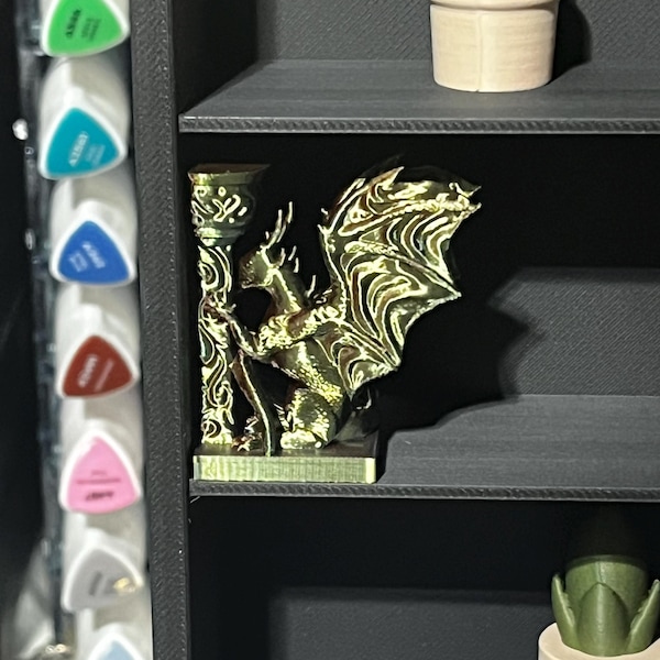 1/6 Scale Miniature Dragon Bookend / Mini Bookshelf / Bookshelf Decor ...