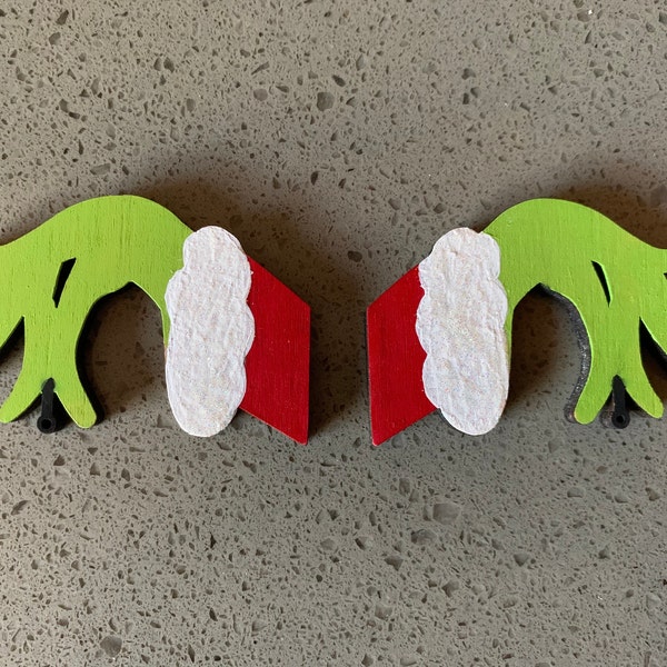 Grinch Hand-christmas Bulb Shape | Multiple Sizes | Laser Cut Shapes ...