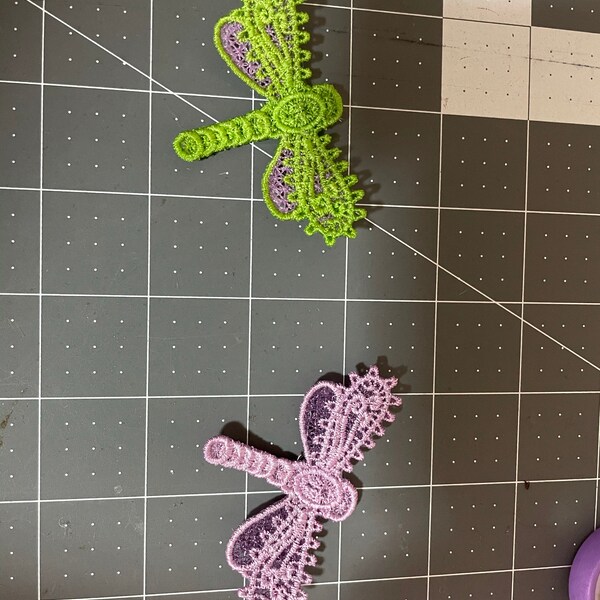 Dragonfly FSL Freestanding Lace Machine Embroidery Design in the Hoop ...
