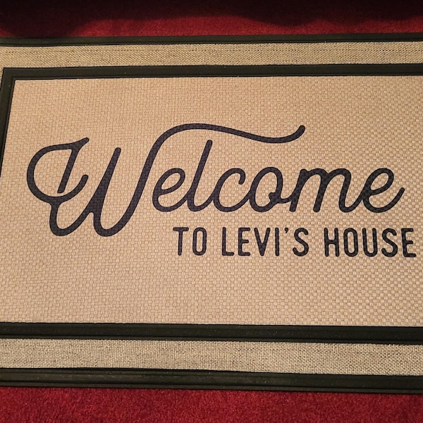Welcome Family Name Door Mat, Housewarming Gift, Wedding Gift Ideas ...