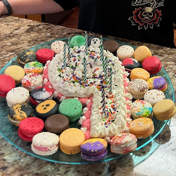 25 Pack Grape French Macarons - Etsy