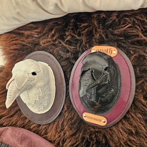 PDF Pattern Leather Raven Head Wall Mount - Etsy