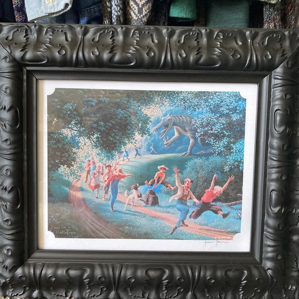 8" by 10" Print, "monster Eating Children" Altered Thrift Store Art - Etsy