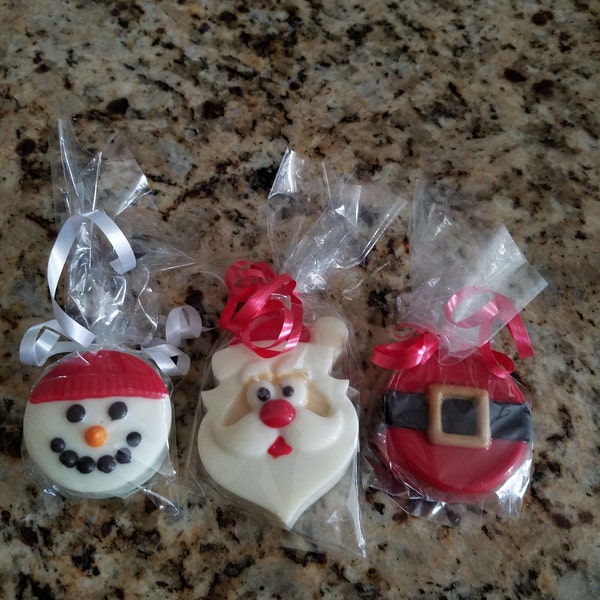 Santa Claus Chocolate Covered Oreos: Christmas Gourmet Cookies - Etsy