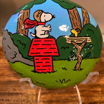 Valentine's Ladybug Painted Rock - Etsy