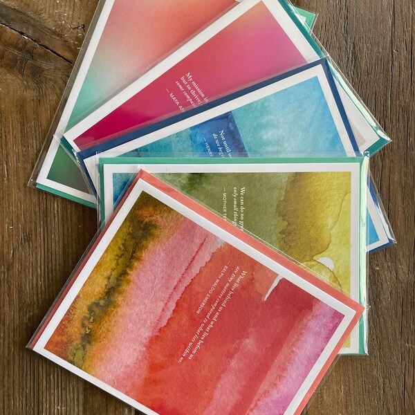 Bright Watercolor Prints, Colorful Wall Art Printable Download, Bright ...