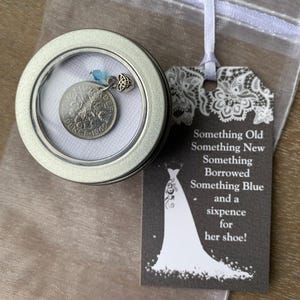 Lucky Sixpence Coin Wedding Gift for Bride, Irish Sixpence Wedding Tradition, Something Old, New ...