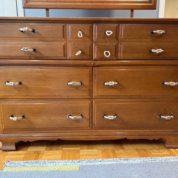 Rustic JUTE ROPE Handle Home Decor Drawer Pull - Etsy