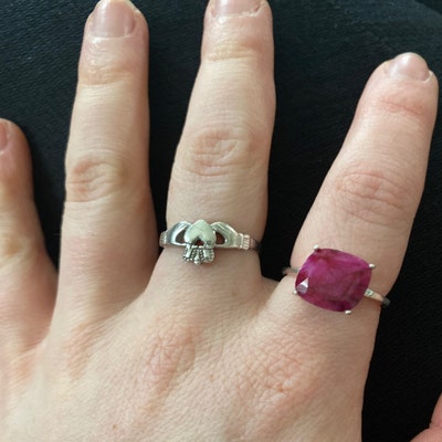 Large Natural Ruby Ring Raw Ruby Ring Genuine Ruby Gemstone - Etsy