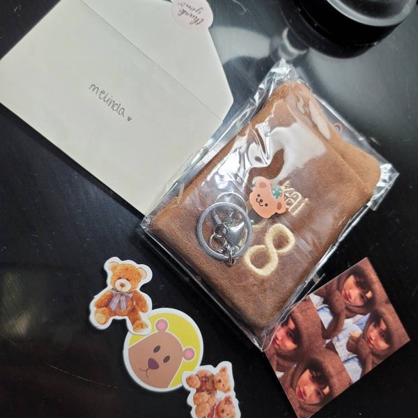 Kai Exo Bear Plush Photocard Holder - Etsy