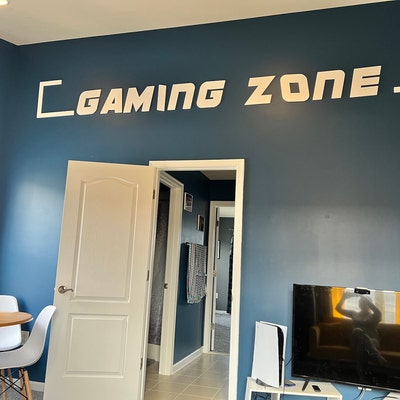 Gaming Zone, 3D Wall Decor, Video Games Sign, Gameroom Sign Gifts ...