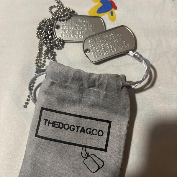 U.S. MILITARY Set PERSONALISED ARMY Dog Tags With Additional Red Medic ...