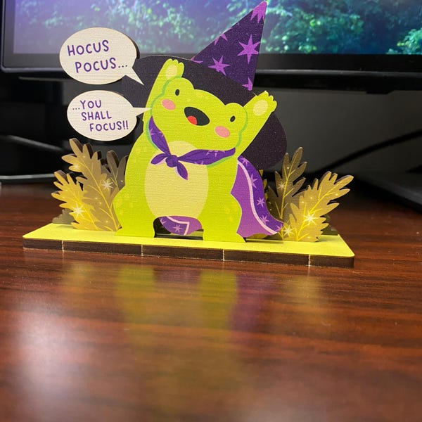 Please Be Nice to Me, I'm Very Small Frog Desk Companion- Cute Coworker ...