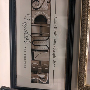 Alphabet Photo Letter Art Custom LAST NAME in Photo Letters - Etsy