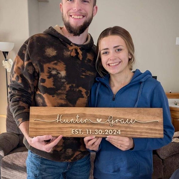 Personalized Couple Name Sign With Heart ,lovers Sign, Valentine's Day ...
