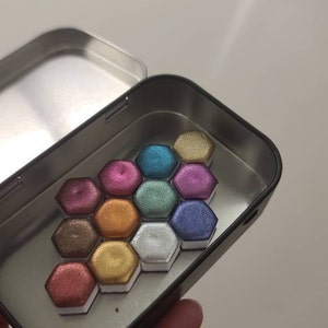 MICA DOTCARDS Handmade Watercolors Mica Metallic Dot Cards Sample Sets ...