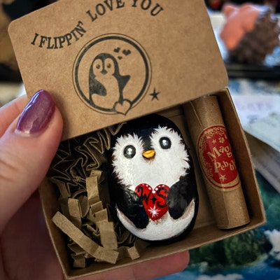 Penguin Pebble Thank You Godparent Gift, Meaningful Keepsake for ...