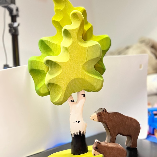 Handmade Birch Tree Waldorf Toy | Montessori Inspired Large Wooden Toys ...