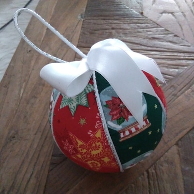 TUTORIAL Pdf File, Six Point Star Pattern, No Sew Quilted Ball Ornament ...