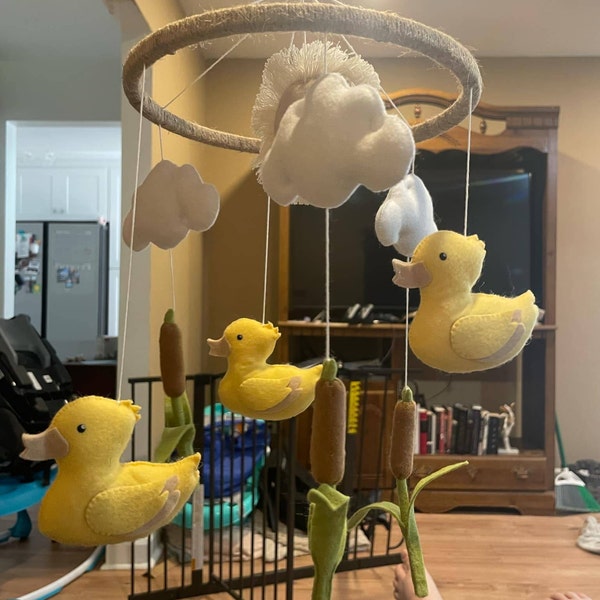 Duck Mobile for Crib, Mallard Duck Nursery Decor, German Shorthaired ...