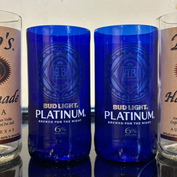 Handcrafted Beer Bottle Glasses and Shot Glasses Perfect Gift for Beer ...