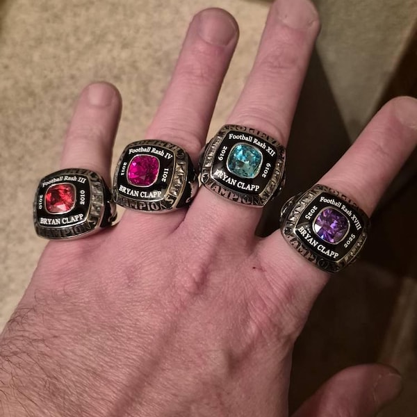Custom Text and Color Championship Ring - Football, Baseball ...