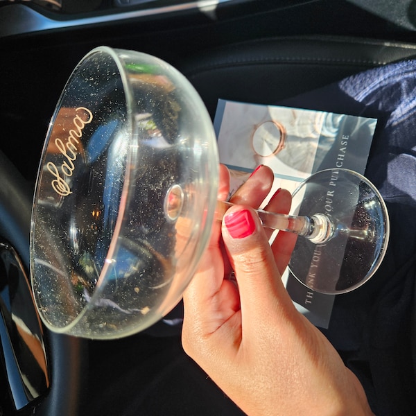 Personalized Engraved Champagne Glass Coupe Glass Housewarming New Home ...