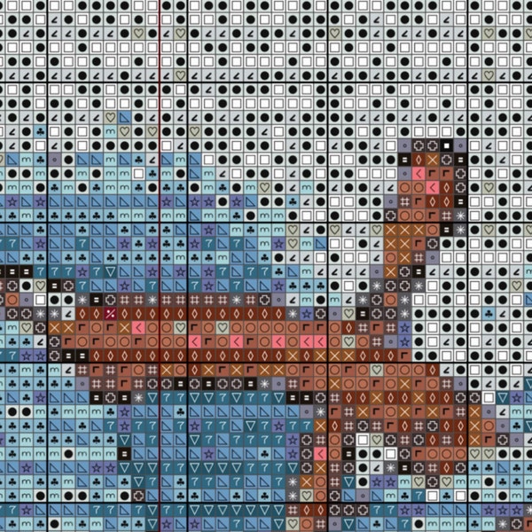 Alphabet Cross Stitch Pattern, English Alphabet With Hearts Cross ...